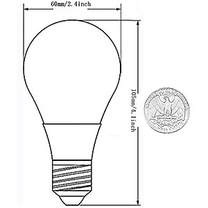 ANYPOWK 12V Low Voltage LED Light Bulbs - Warm White 7W(Only for 12-36V), Pack of 4