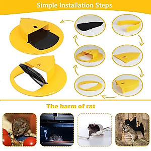 Mice Mouse Trap Bucket Flip Lid,Mouse Trap Bucket Indoor Outdoor,Humane Mouse Trap,Mouse Trap Bucket Lid Auto Reset | 5 Gallon Bucket Compatible | Mouse Trap Bucket Lid (2 Pack) a2