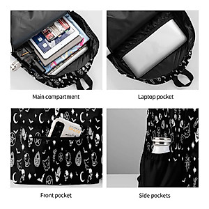 Goth Backpack for Girls and Women School Gothic Backpacks Bookbag Laptop for Men Boys Adults Teens