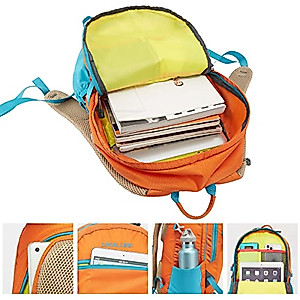 LOCALLION 20L Hiking Backpack Water Resistant Sports Backpack High-Capacity Travel Pack Big Wateproof Bag for Outdoor Camping (Orange)