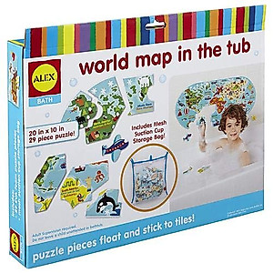 ALEX Bath World Map in the Tub