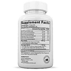 Justified Laboratories Algarve Keto ACV Pills 1275MG Formulated with Apple Cider Vinegar Keto Support Blend 60 Capsules