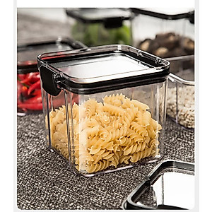 XBWEI 4pcs Kitchen Containers Seasoning Box Organizer Storage Jars for Cereals Jar for Bulk Jars with Lid