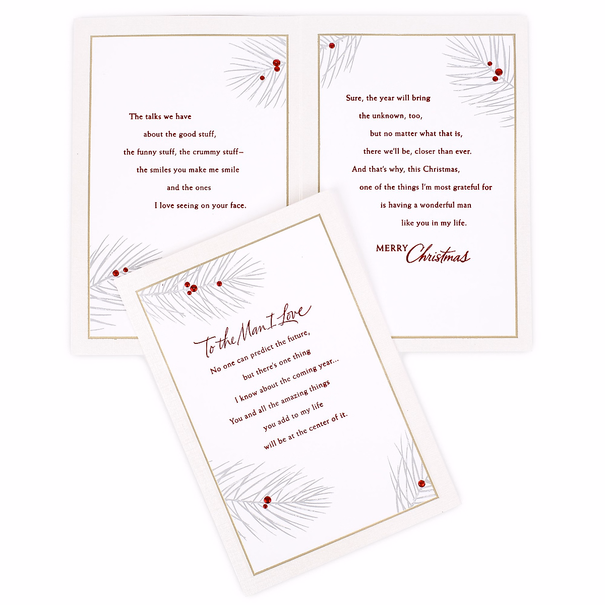 Hallmark Christmas Romantic Card for Husband or Boyfriend (Love of My Life Forever) (0599XXH2085)