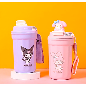 Everyday Delights Kuromi Tumbler with Cover & Strap 480ml