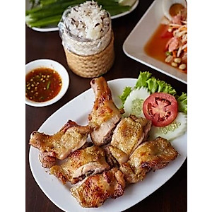 Sticky Rice Basket -Kratip Size 3 Inches (Pack of 4) Thailand Handmade Bamboo Rice Container