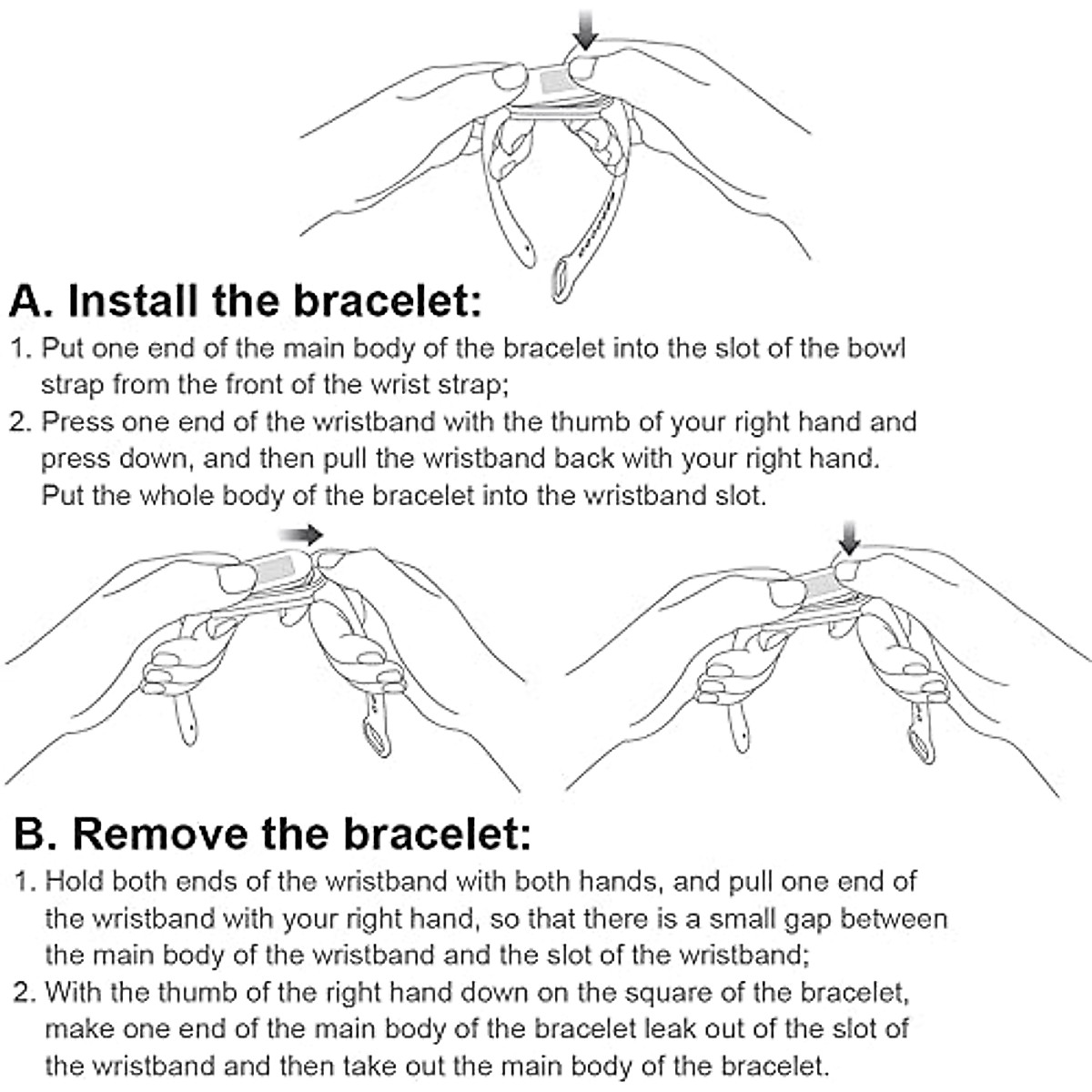 SPORTIMES Suitable for MI Band 5&6, 3 Pieces soft silica gel to replace the watchband, Adjustable Replacement Sports strap.