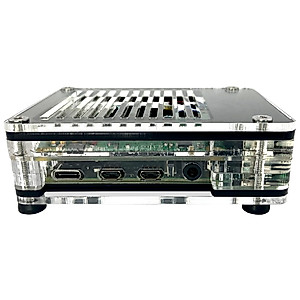 C4Labs Zebra PoE + Case Kit for Raspberry Pi 4B or 3B+ and PoE+ HAT or Official PoE Hat - Black Ice