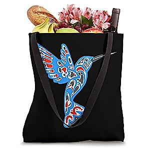 Hummingbird Native American Indian Pacific Northwest Tribal Tote Bag