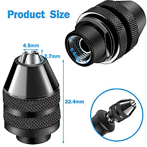 Keyless Chuck Keyless Drill Chuck for Dremel 4486 Model 395 3000 4000 4300 8220 3000 7300 Multipro