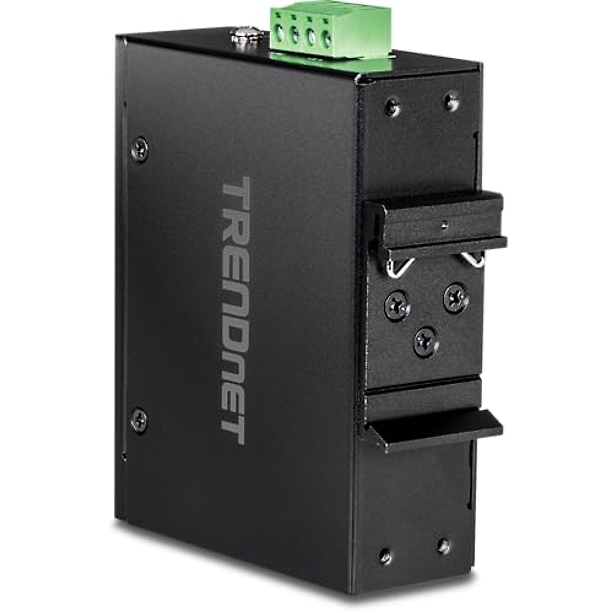 TRENDnet Hardened Industrial SFP to Gigabit UPoE Media Converter, IP30 Rated Housing, Includes DIN-Rail & Wall Mounts, Operating Temp. -40 to 75 °C (-40 to 167 °F), TI-UF11SFP, Black