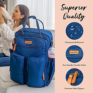 Baby n Tots | Sport Travel Diaper Bag Backpack | Multifunctional Completely Waterproof | Baby Registry Gift
