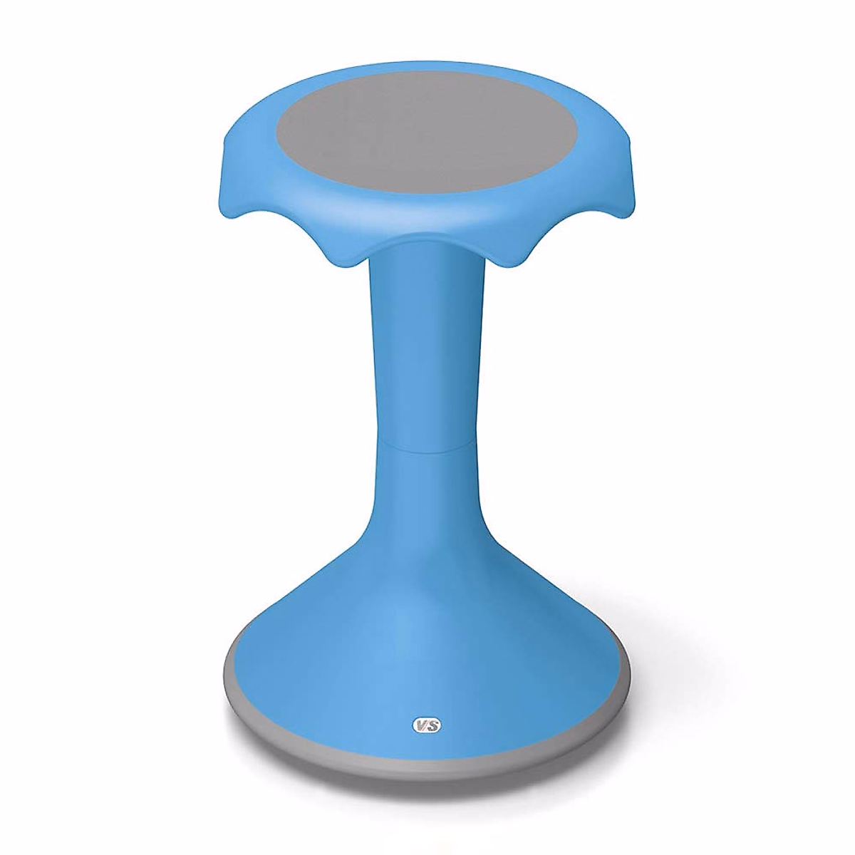 VS America Hokki Stool, Flexible Ergonomic Seating Stool for Kids and Adults, 20" Seat Height, Light Blue