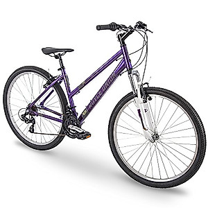 ROYCE UNION RMT 27.5" Womens 21-Speed All-Terrain Mountain Bike, 15" Aluminum Frame, Twist Shift, Eggplant Purple