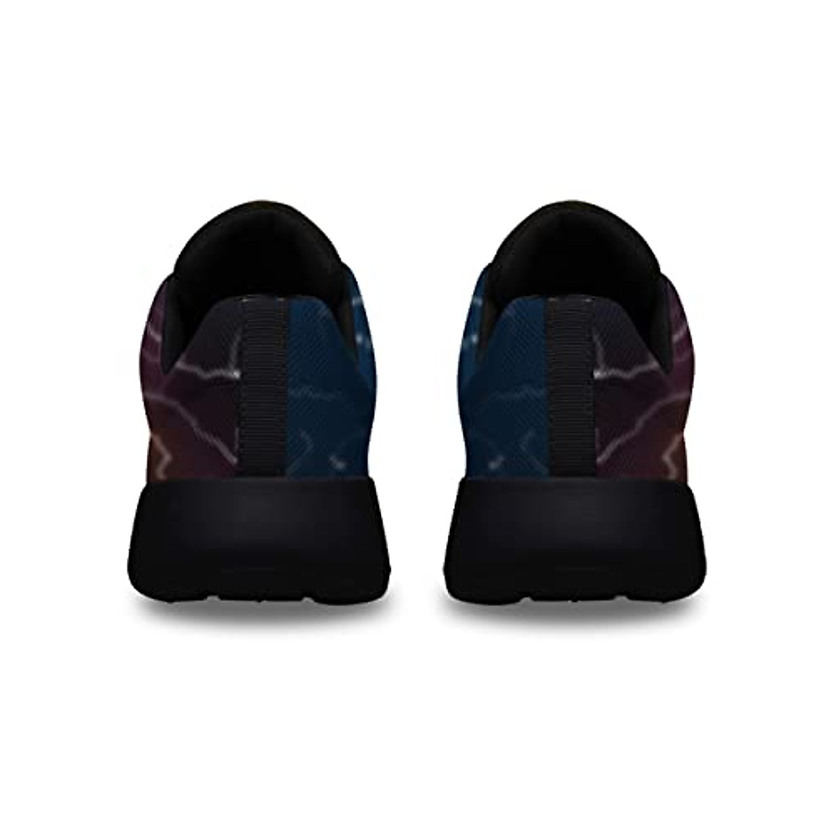 Ice Fire Basketball Shoes for Men Women Running Sneakers Comfort Lightweight Walking Jogging Shoes Black Size 7.5