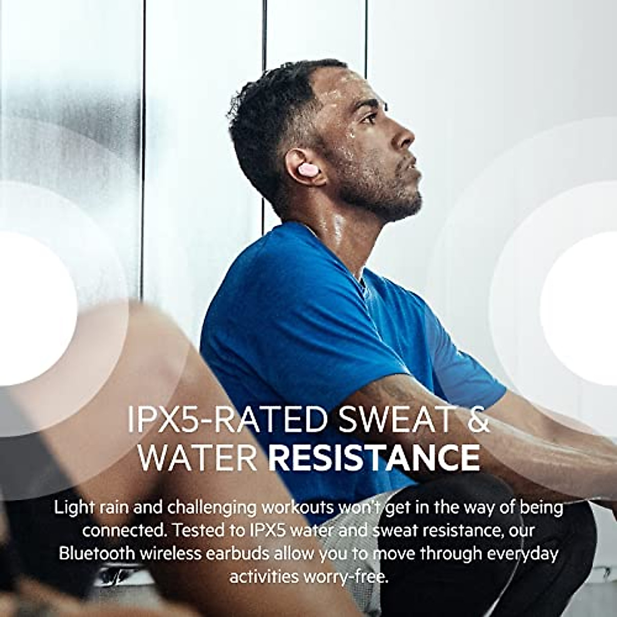 Belkin Wireless Earbuds, SoundForm Play True Wireless Earphones with USB-C Quick Charge, IPX5 Sweat and Water Resistant, 38 Hour Play Time, Compatible with iPhone, Galaxy, Pixel and More - Pink