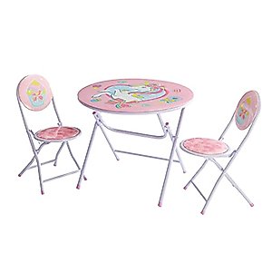 Idea Nuova JoJo Siwa 3 Piece Table and Chair Set, Multicolor