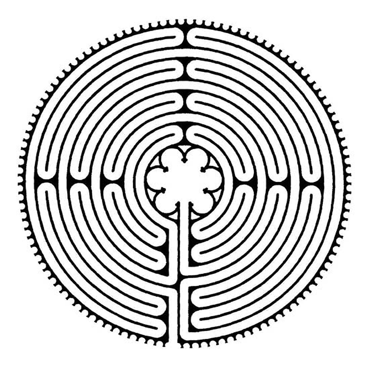 CafePress Chartres Labyrinth Mug Ceramic Coffee Mug, Tea Cup 11 oz