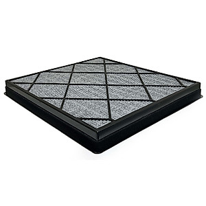 Nispira HE400 True HEPA Filter Replacement with Activated Carbon Infused Advanced Odor Lock For Shark Air Purifier 4 Fan HE401 HE402 HE405, 1 Pack