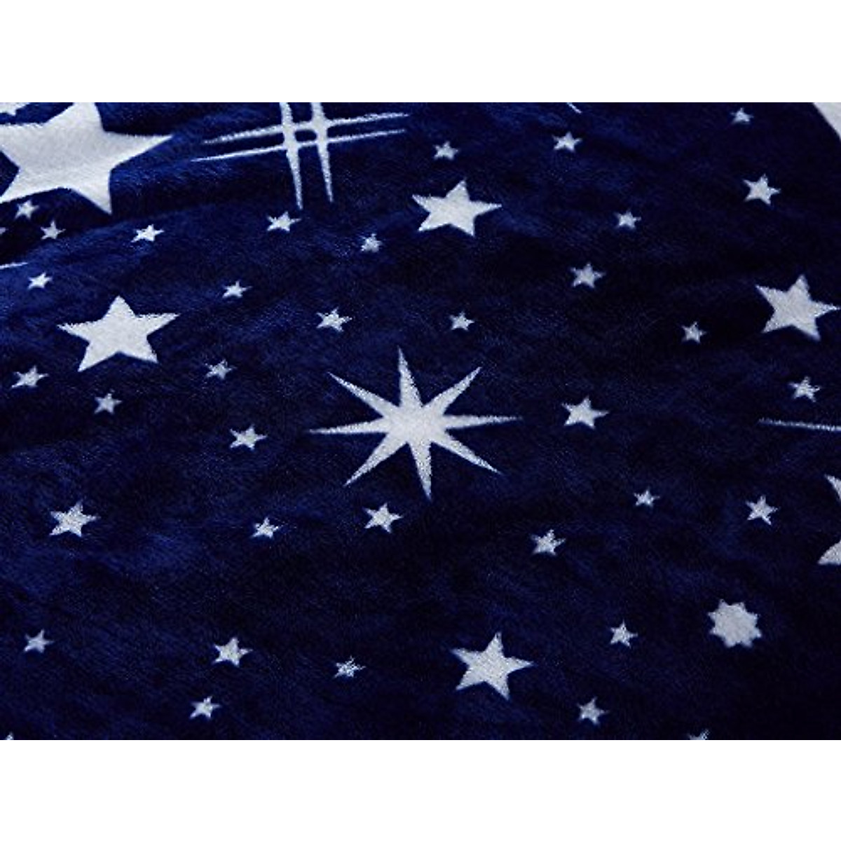 ChezMax Throw Blanket Ultra Soft Blanket Quilt Lightweight Plush Fleece Bed Blanket Cozy Towel Blanket Breathable Warm Throw for Stadium Couch Bed Sofa Chair Office Car Starry Sky-Blue Queen(79"X91")