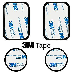 Bestrix Metal Plate for Magnetic Mount with 3M Adhesive (Set of 4) Extra Thin