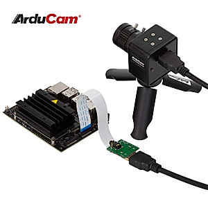 Arducam IMX477 Camera Bundle Compatible with Nvidia Jetson Nano/Xavier NX, and Orin NX/AGX Orin, 12.3MP HQ Camera Module with 6mm CS-Mount Lens, Metal Enclosure, Tripod and HDMI Extension Adapter