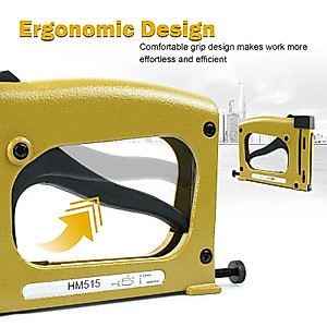 HM515 Manual Flexible Point Driver Kit with 1,000 Points for Securing Back Pieces of Picture Frames, Flex Point Tacker, Point Driver Gun, Picture Framing Nailer Tool