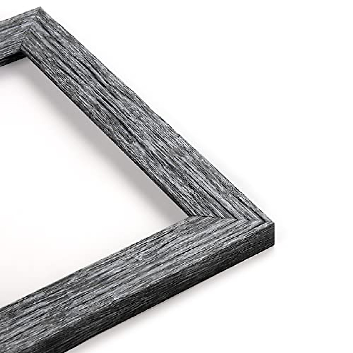 snzimtty Hanging 4 picture frame Collage 4x6,Distressed Wood Farmhouse Finish,Four Photo Frame 4x6 with High Definition Glass for Desk,Grey Wood Grain
