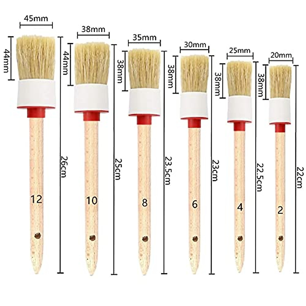 Nurkul 11 Pieces Auto Detailing Brush Set for Cleaning Interior, Exterior, Leather, Including 6 pcs Car Detailing Brushes, 3 pcs Wire Brush and 2 pcs Automotive Air Conditioner Brush