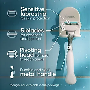 Gillette Venus Deluxe Smooth Sensitive Women's Razor Handle + 2 Blade Refills
