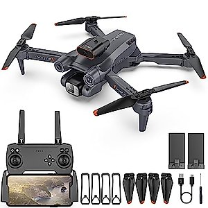 Drone with Camera, Remote Control Drones, 1080P HD Mini Drone for Kids Adults, With One Key Take Off/Landing, Electrically Tuned Camera, Obstacle Avoidance, Optical Flow Localization