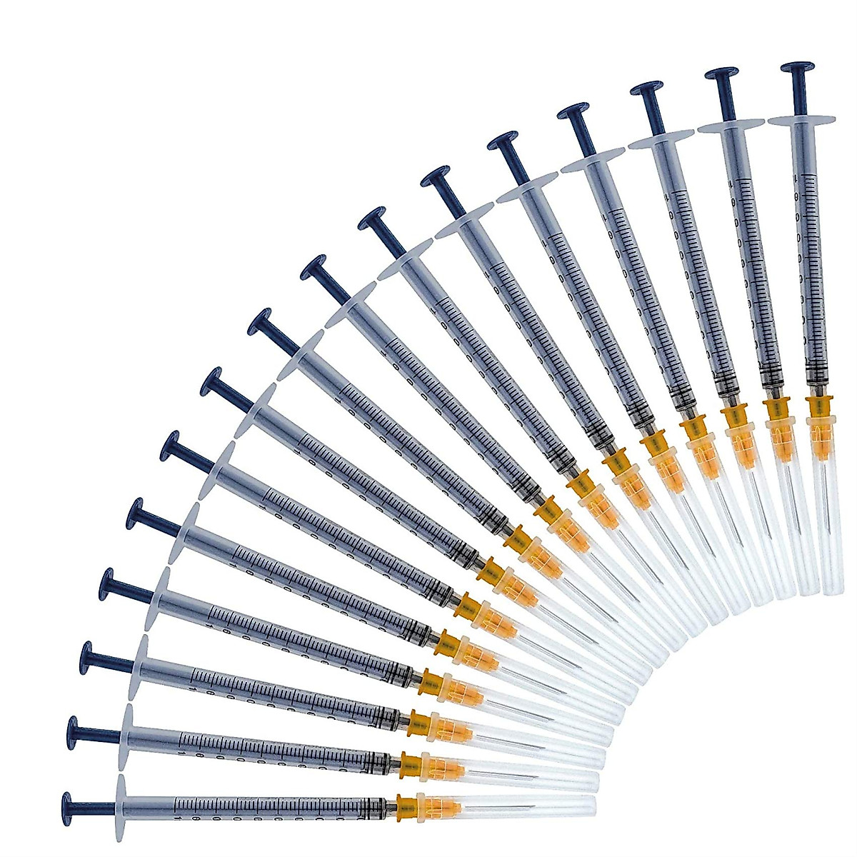 1ml 25G Syringe with Needle,Disposable Sterile Syringe 100pcs