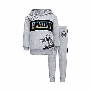 Marvel Spider-Man Boys Hoodie and Pants Set for Toddlers and Big Kids