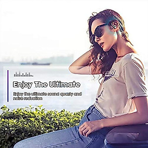 JIMYAO VV2 Wireless Bluetooth Gaming Earbuds Waterproof with Ear Hook and Microphone Headphones Low Latency Not Easy to Fall Off Black