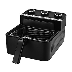 Kalorik 2-in-1 Air Fryer and Deep Fryer, Black