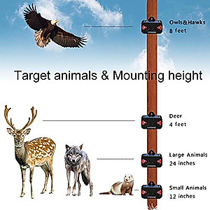 Lycoming Predator Control Light Coyote Deterrent 4 Pack Bundle with Univerayo Solar Predator Lights for Yard Chickens Coop Raccoon Fox Skunk Deer Repellent 4 Pack