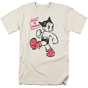 Astro Boy Made in Japan Unisex Adult T Shirt (Medium) Cream