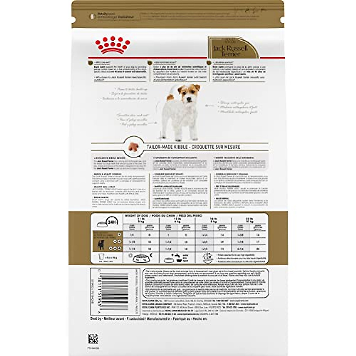 Royal Canin Jack Russell Terrier Adult Dry Dog Food, 10 lb bag