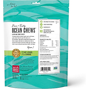 Pet Faves (3 Pack of 6oz) The Honest Kitchen Wolffish Ocean Chews Grain Free Dog Chew Treats – Natural Human Grade Dehydrated Fish Skins (6 oz Each) with 10ct Wipes