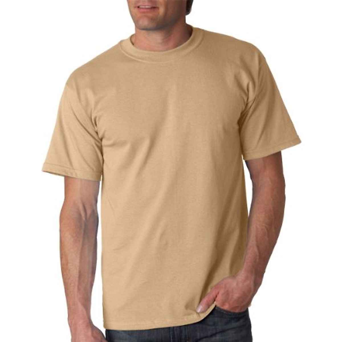 Gildan Men's G2000 Ultra Cotton Adult T-shirt, Tan, X-Large