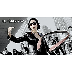 LG Electronics Tone INFINIM Bluetooth Stereo Retractable Headset HBS-900 Silver