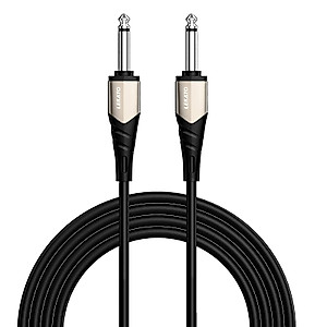 LEKATO Guitar Cable 1/4 Inch Professional Instrument Cable Electric Guitar AMP Cord, Straight to Straight Cord Compatible with Electric Guitar,Bass,Amp,Keyboard,Mixer(10ft
