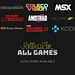RetroPie 128GB SD Card for Raspberry Pi - Games Collection with Video Previews & 3D Boxart