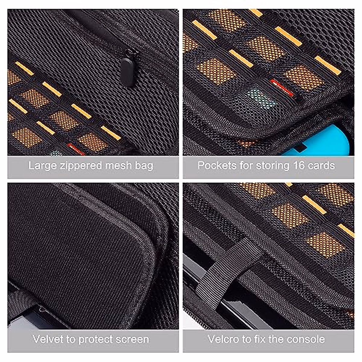 Butterfly Nintendo Switch Case, Nintendo Switch OLED Case, Nintendo Switch Carrying Case for Girls Boys, Protective Hard Shell Portable Swtich Case for Nintendo Switch Console & Accessories, White