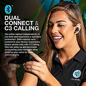 JLab Epic Air ANC True Wireless Bluetooth 5 Earbuds | Active Noise Canceling | IP55 Sweatproof | 12-Hour Battery Life, 36-Hour Charging Case | Low Latency Movie Mode | 3 EQ Sound Settings