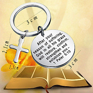 bobauna (confirm peter 5:10 keychain