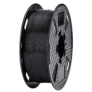 HZST3D 3D Printer Black PETG Filament 1.75mm 1KG 3D Material Printing Filament (Black)