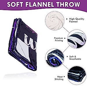 PLURECIL Blanket for Mom Gifts from Daughter, for Mom, Blanket for Mom Gifts, Presents for Mom from Daughter,Fleece Flannel Throw for Mom Birthday Gifts Purple 60"x80"