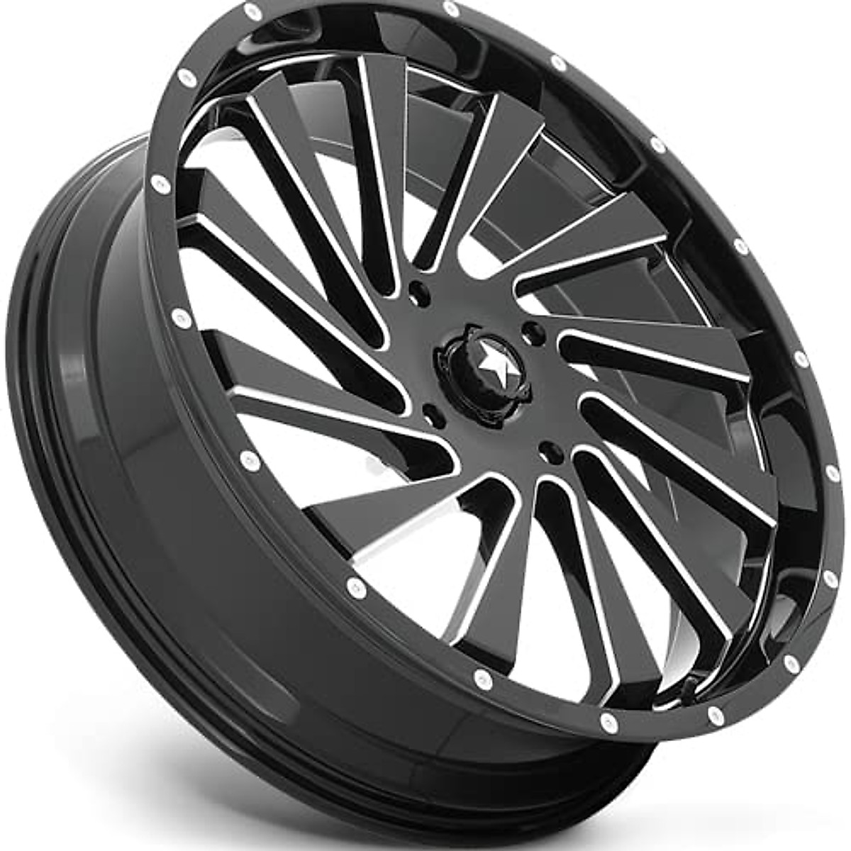MSA Offroad Wheels MA46 20X7 4X110 G-BLK MILL 00MM - M46-020710M