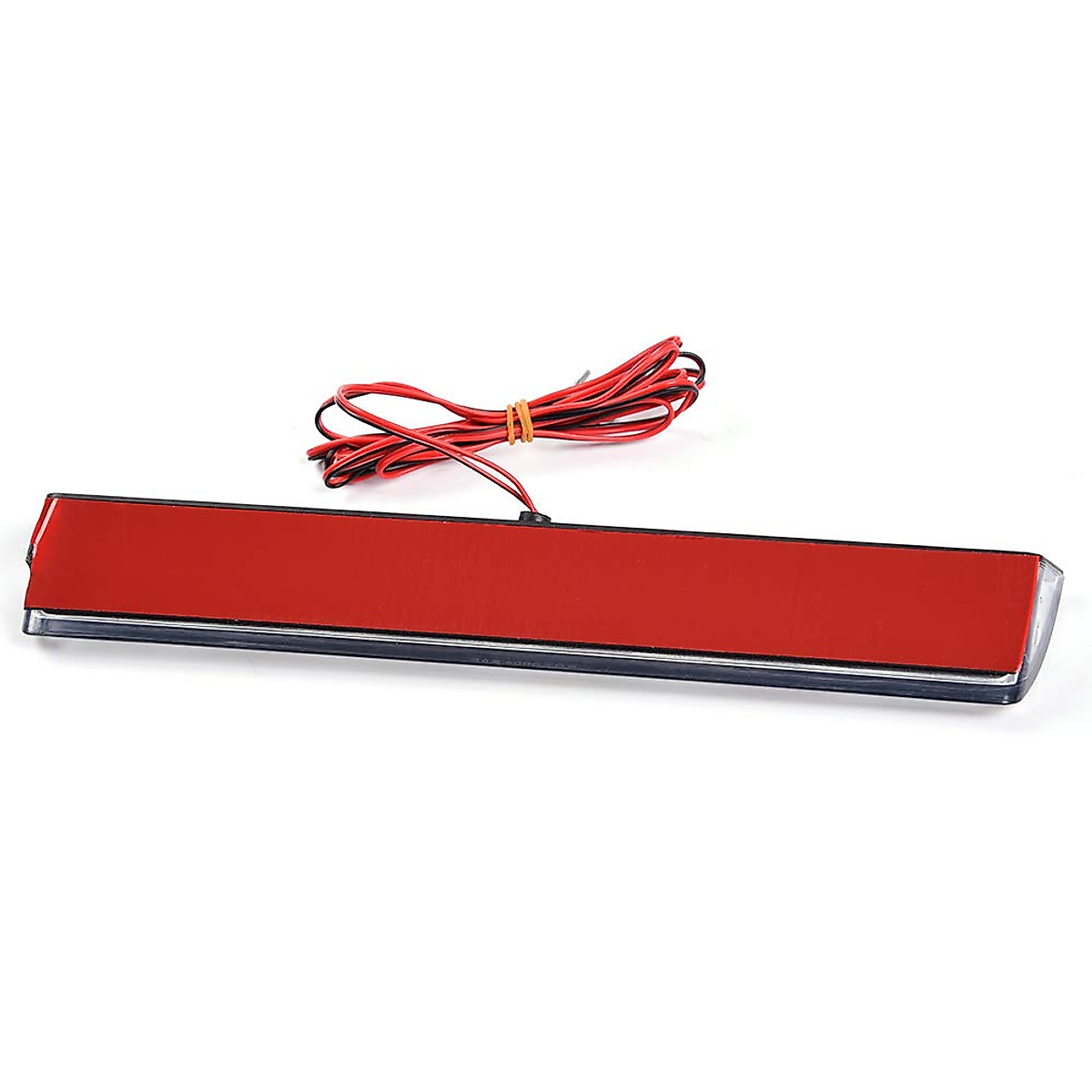 CNNELL Truck Cap Third Brake Light Clear lens Red LED Replaces AT-LED-36R 3rd Brake Tail Light Lamp (clear lens chrome housing)